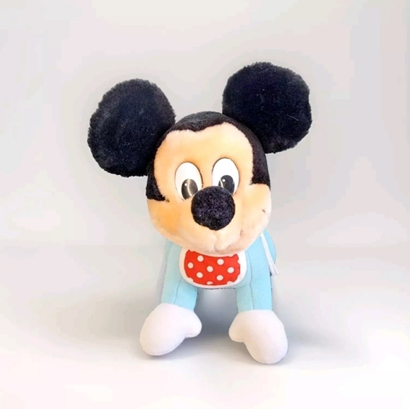Disney | Toys | Rare Vintage Disneyland Crawling Mickey Mouse Plush ...